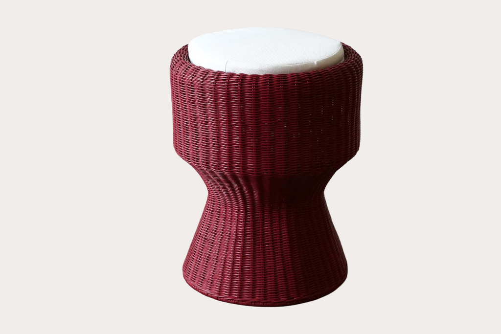 Paloma Stool 47cm Seat Height. Red Violet