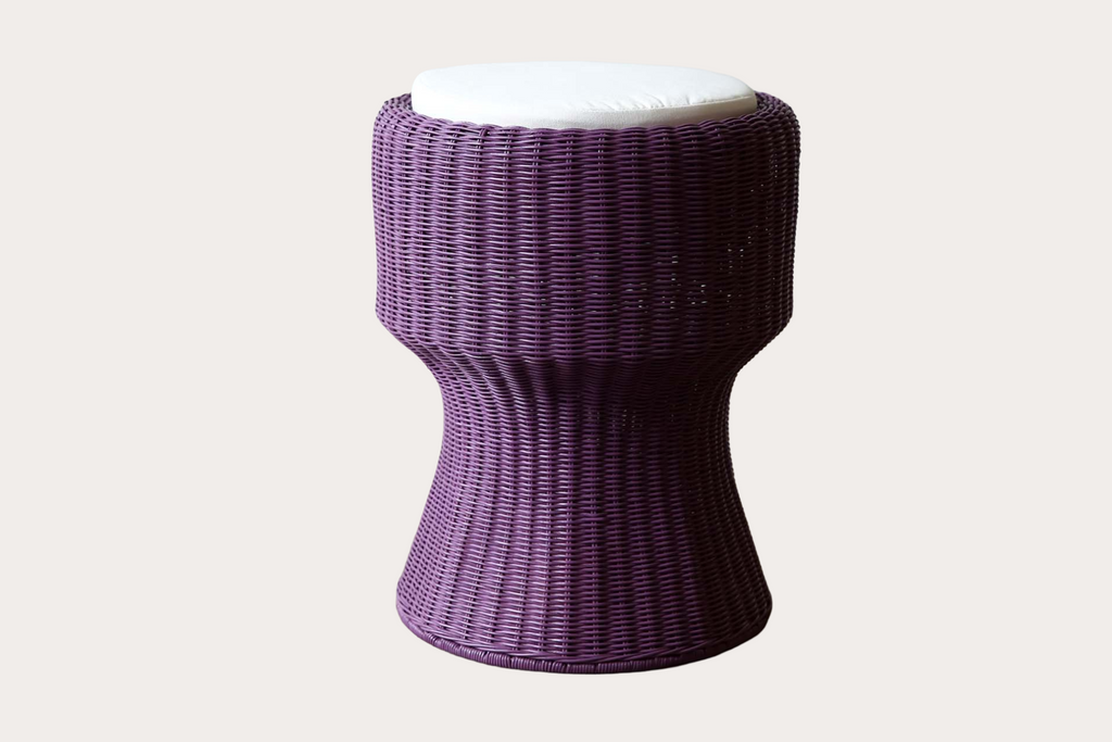 Paloma Stool 47cm Seat Height. Lilac