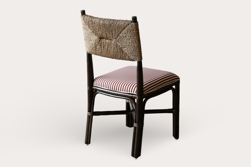 Hemingway Side Chair | Tobacco Frame with Villa Stripe Fabric - Lincoln ...