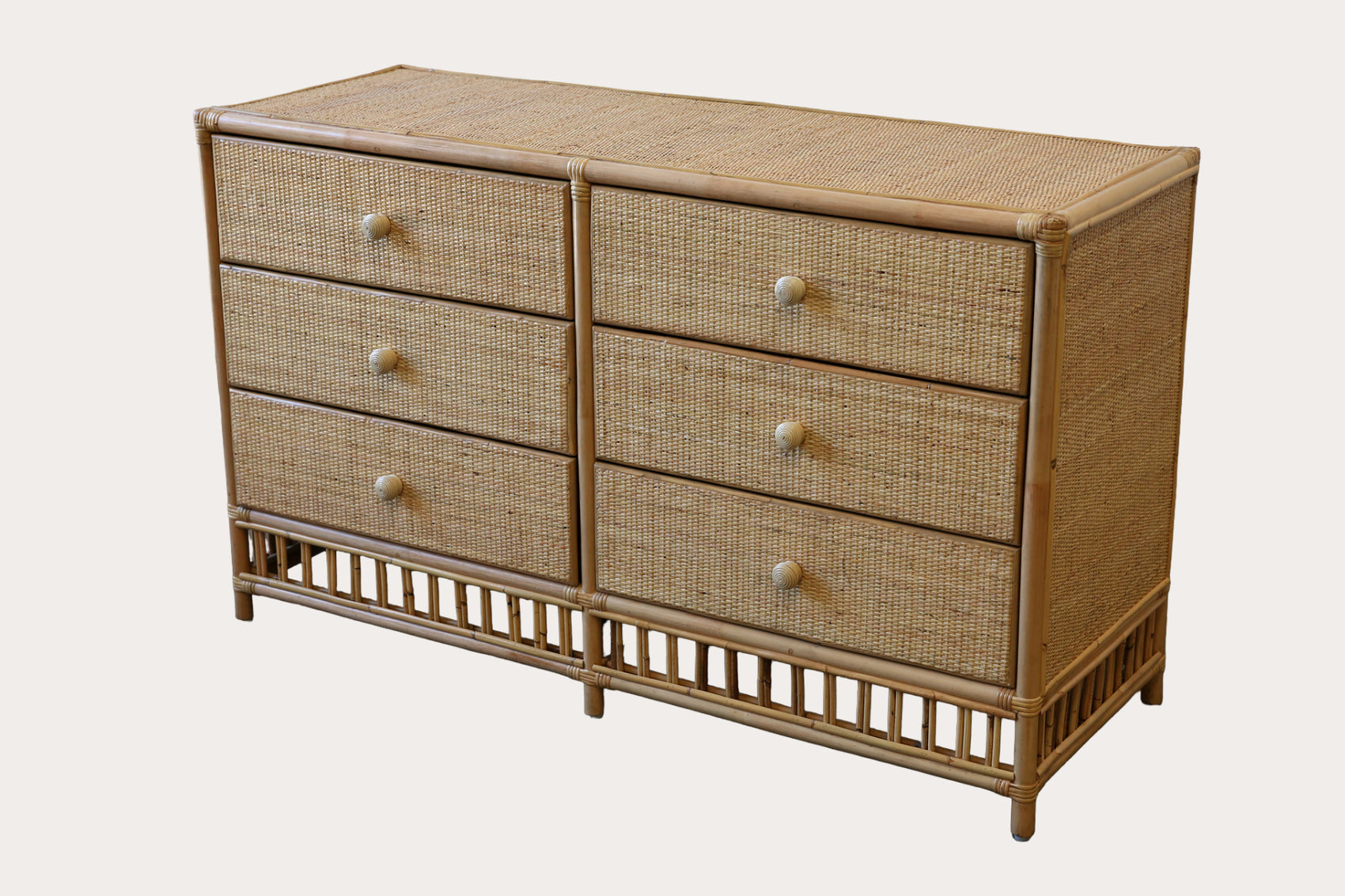 President 6 Drawer Chest. Natural