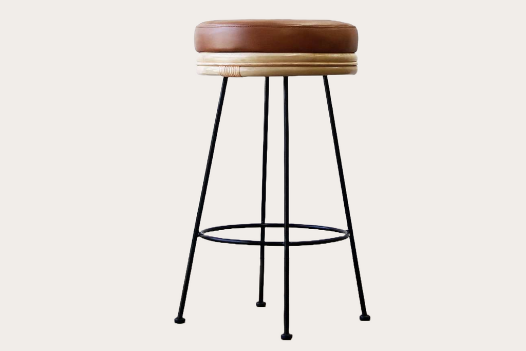 Sake Backless Upholstered Barstool