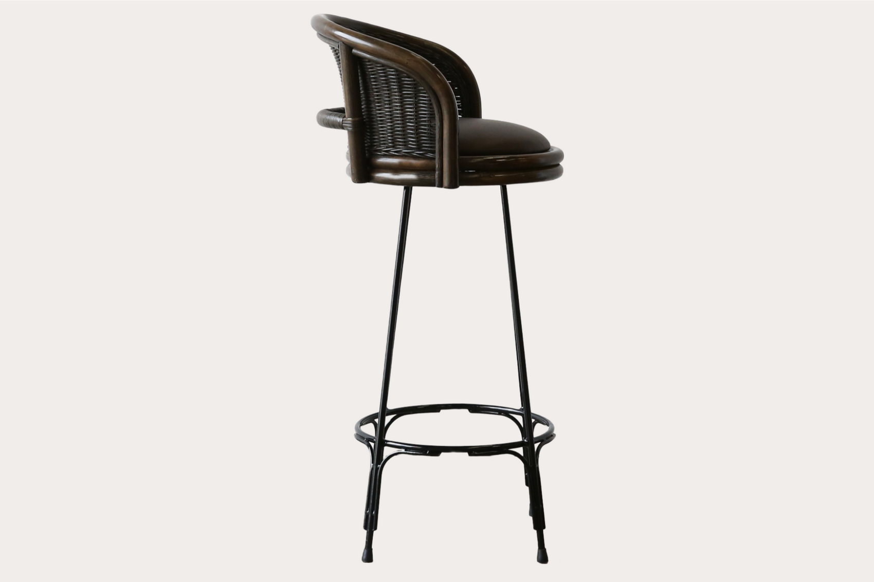Sake Barstool - Tobacco | Handcrafted Rattan Bar Stool for Indoor ...